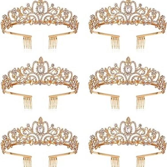 Accessories | Women Bridal Wedding Elegant Princess Crown With Combs ...